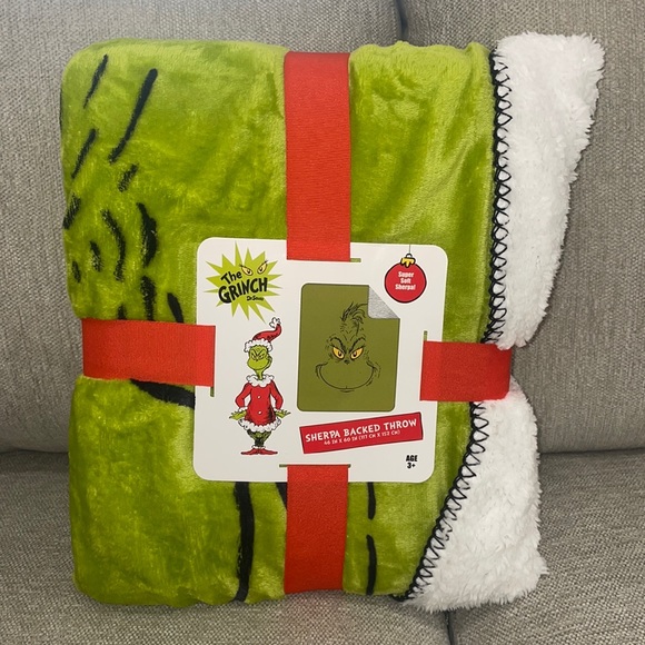 Dr. Seuss | Bedding | Last Onethe Grinch Super Soft Sherpa Throw ...